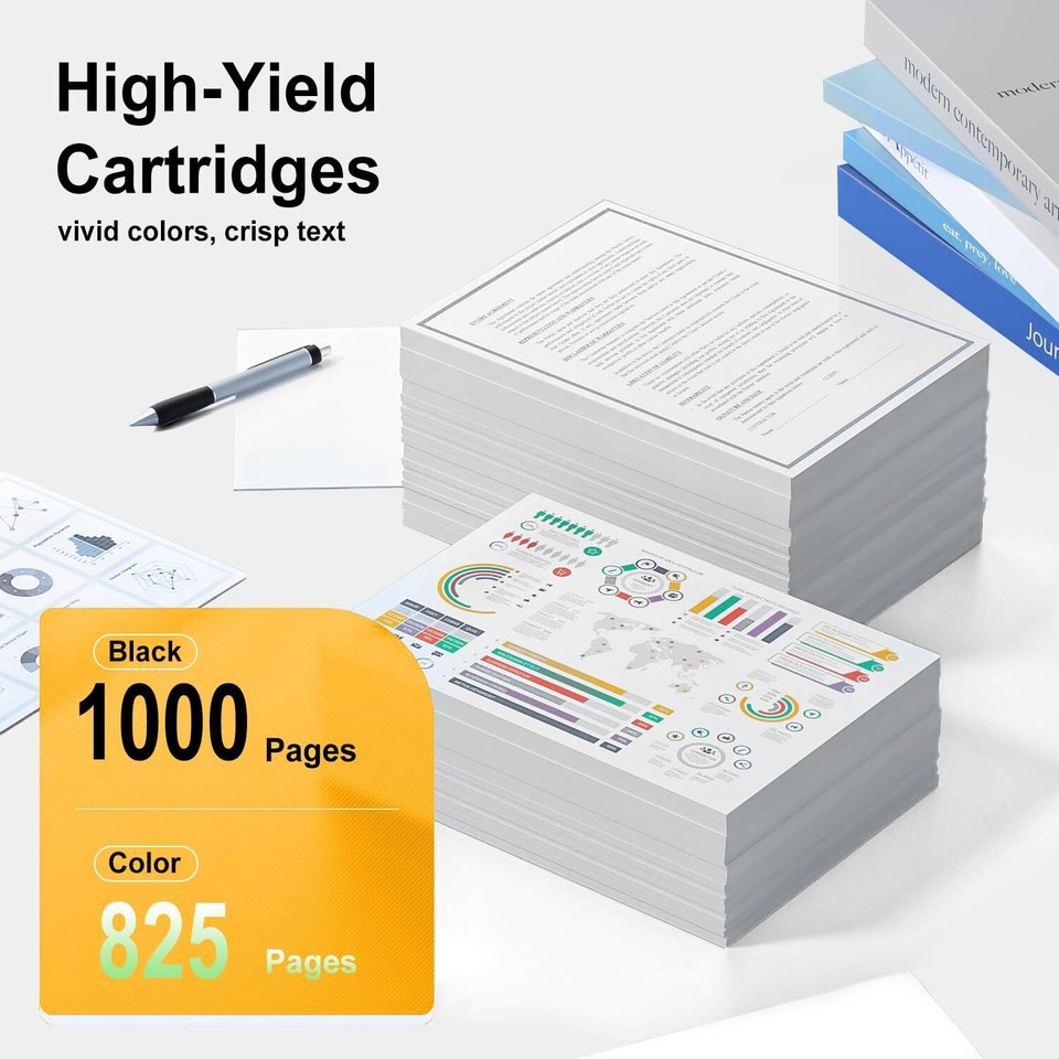 4PK 932XL 933XL Inkjet Cartridges for HP Officejet 6100 6600 6700 7100 ...