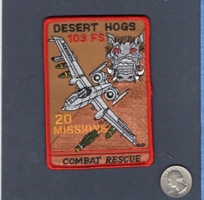 103rd FS 20 Missions COMBAT RESCUE USAF PA ANG A-10 Thunderbolt ...