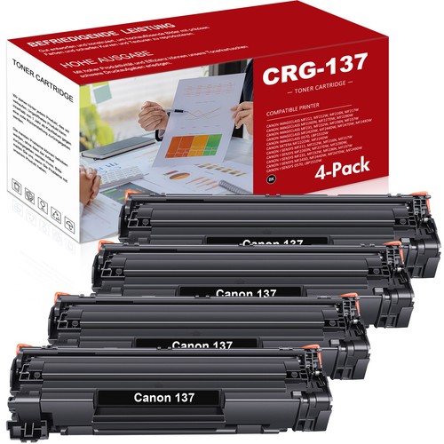 4PK CRG 137 For Canon 137 Toner Cartridge ImageClass MF236n MF247dw ...
