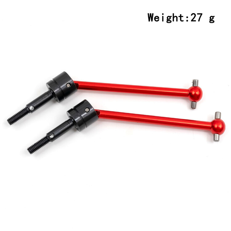 2Pcs Metal Universal Drive Shaft CVD Drive Shafts for Tamiya TT02B TT ...