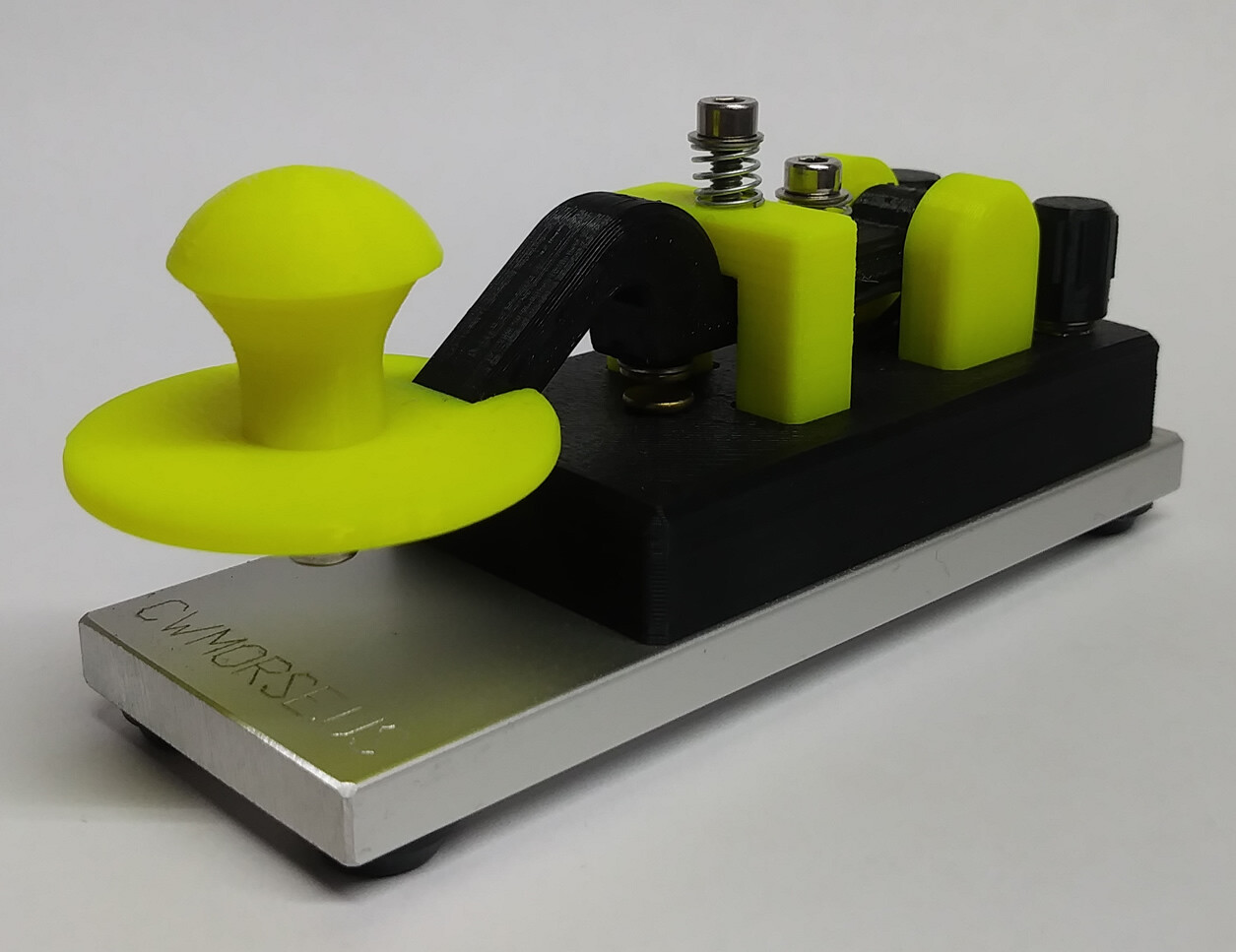 Yellow Camelback Morse Code Key Navy Style W/ Aluminum Base | eBay