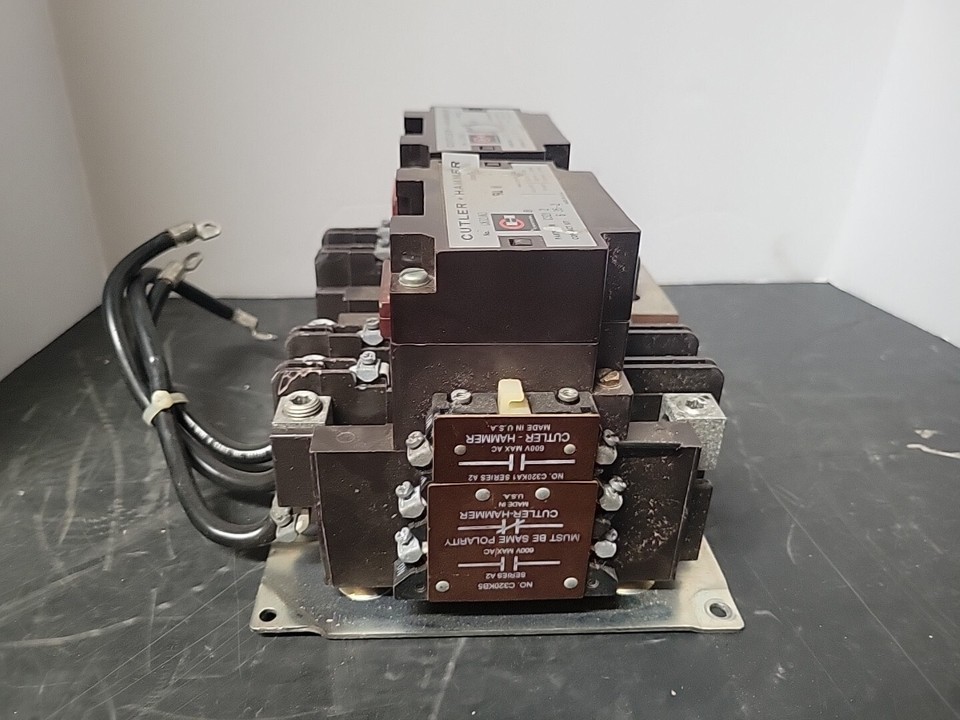 Cutler Hammer C832JN3 *Dual* NEMA Size 3 Contactor 120 Amp 240V Coil | eBay