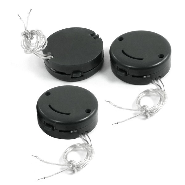 3pcs Black Wire Lead CR2032 CR2035 Coin Cell Button Battery Holder Case ...