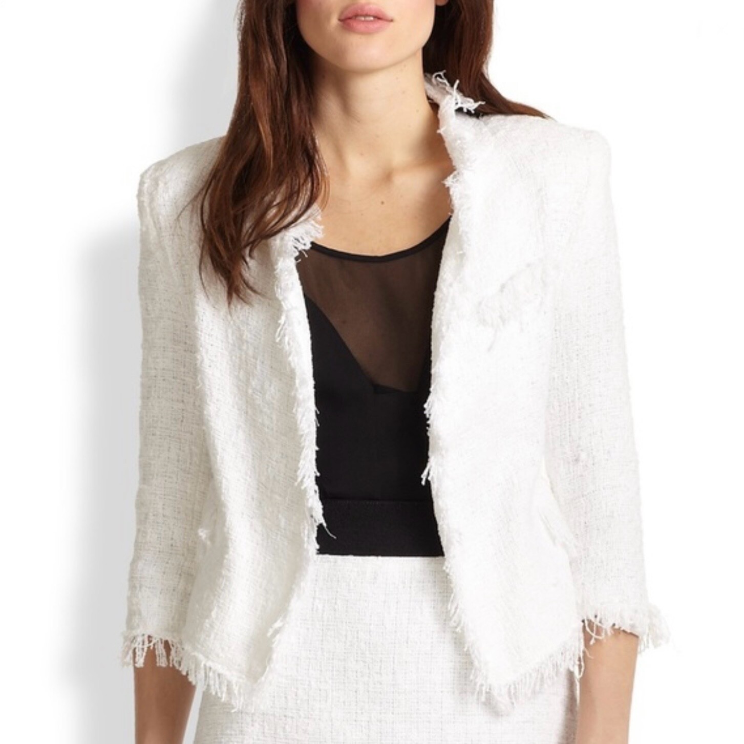 Milly white tweed jacket - Gem