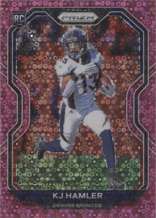2020 Panini Prizm - Rookie KJ Hamler #315 Pink No Huddle Prizm /15 (RC ...
