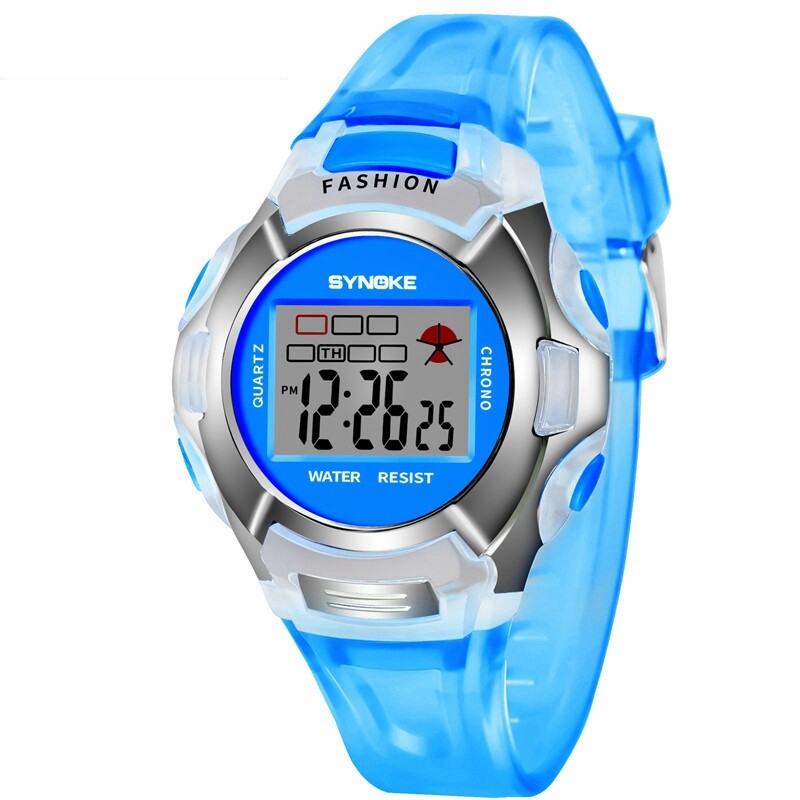 Waterproof Digital Sport WristWatch Girls Boys Alarm Date Children Kids ...