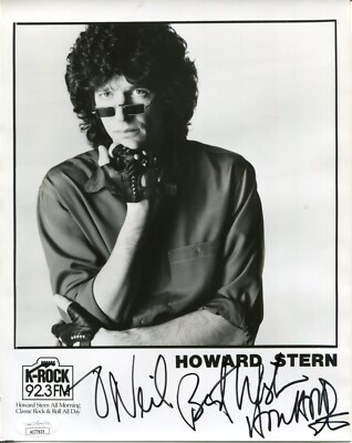 Howard Stern Shock Jock DJ Private Parts Vintage Signed Autograph Photo ...