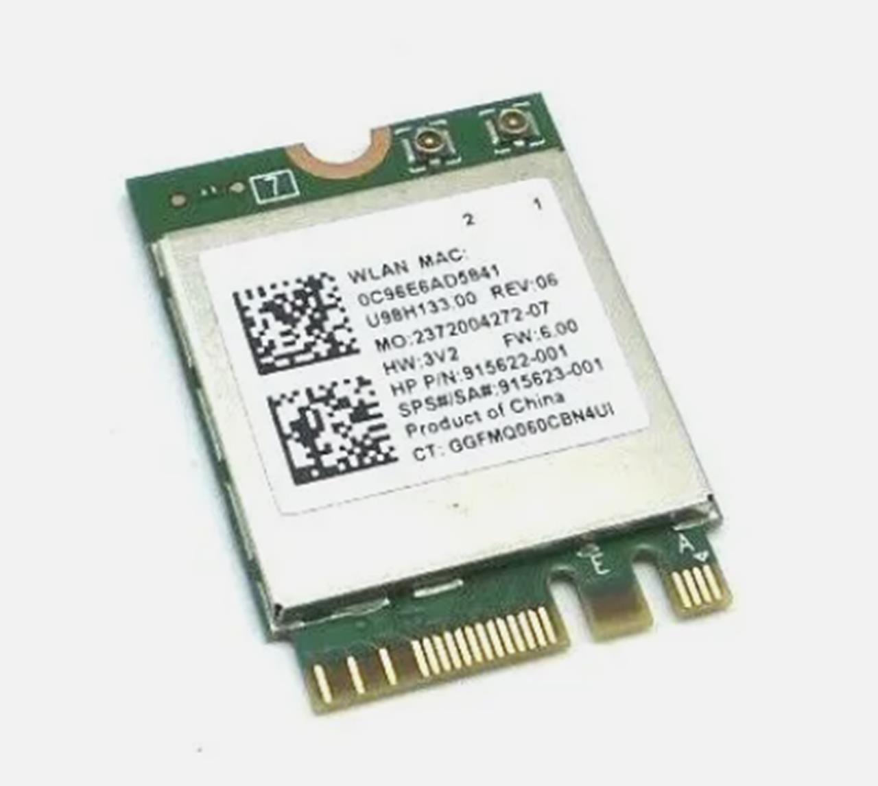 HP 915622-001 Realtek RTL8822BE WiFi 802.11 Bluetooth 4.2 M.2 NGFF ...