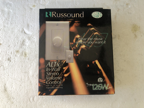 Russound ALTx 2D, White, 126 Watt, in Wall Decora style, Stereo Volume ...