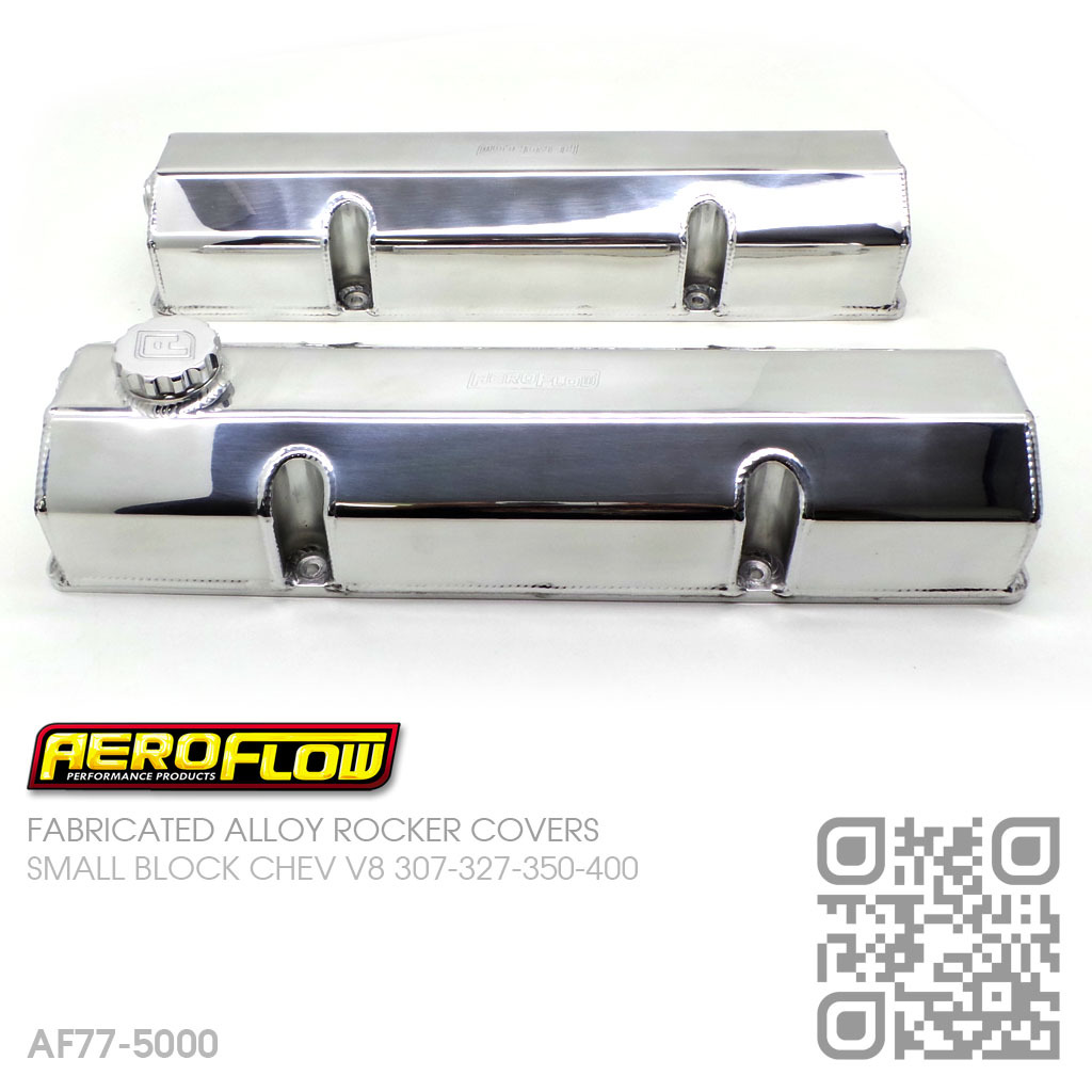 AEROFLOW FABRICATED ALLOY ROCKER COVERS [CHEVY SBC V8 307-327-350-400 ...