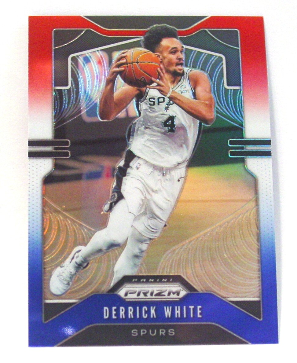 DERRICK WHITE 2019-20 Panini Prizm Red White Blue RWB Prizm SP #141 ...