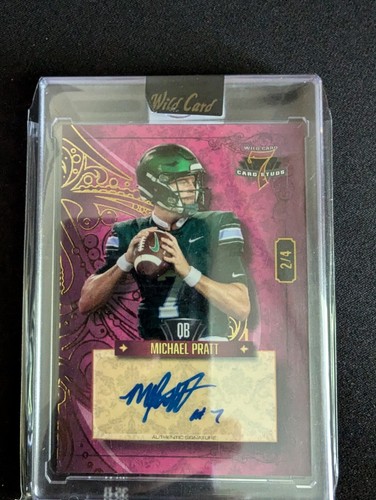 Michael Pratt Autograph 2/4 Packers Tulane Green Wave Tampa Bay ...