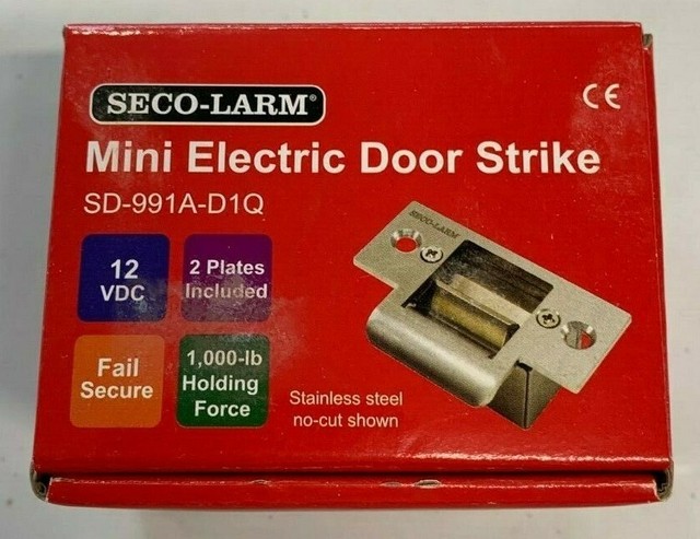SECO-LARM Sd-991a-d1q Mini Stainless Steel Indoor Electric Door Strike ...