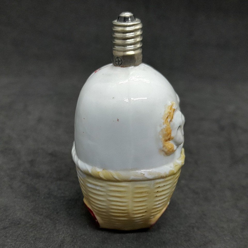 X-Rare Vintage 1940s Lot of 4 Figural Milk Glass Bulb Light Christmas ...