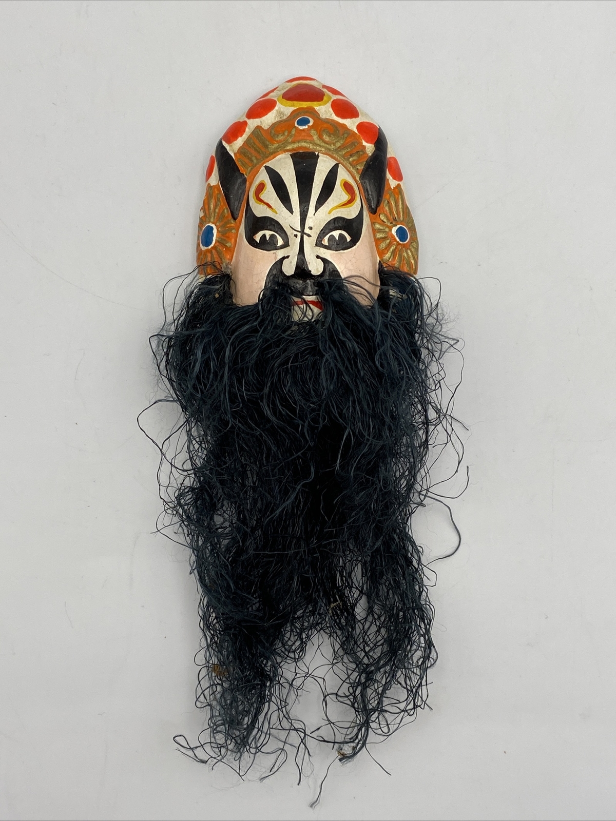 Vintage Handcrafted Huishan Clay Chinese Opera Figurine Mask Set of ...