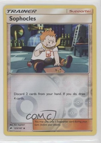 Sophocles Reverse Foil Pokemon Sun & Moon Burning Shadows #123 07pa | eBay
