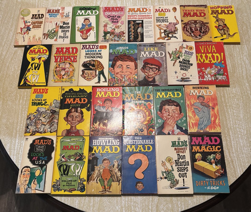 Vintage 27 Book Lot MAD MAGAZINE Paperbacks Books From 1960s | eBay