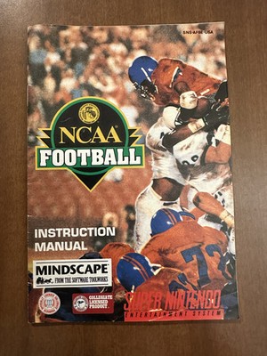 SNES NCAA Football instruction Manual | eBay