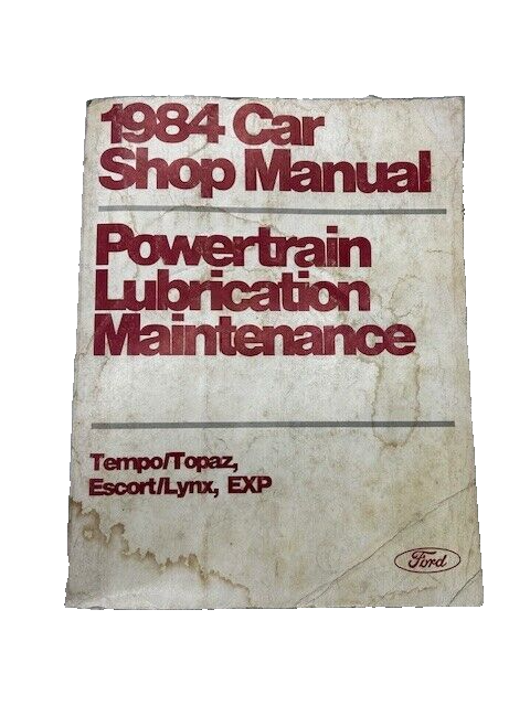 1984 Ford Tempo Topaz Escort Lynx EXP Factory Shop Service Repair ...