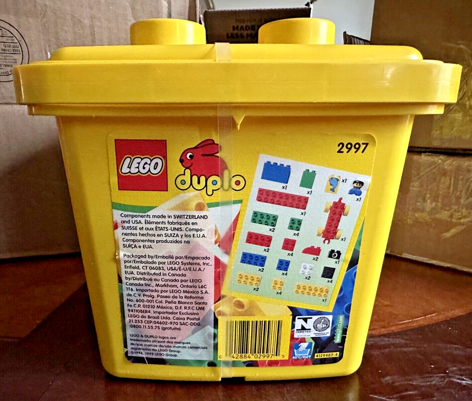 *RARE* LEGO Duplo Bucket (2997) Yellow: New & Sealed Bucket from 1998 ...