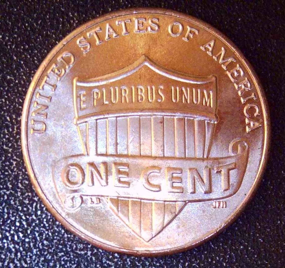 2024 P shield penny uncirculated penny + One 2023 D uncirculated penny ...