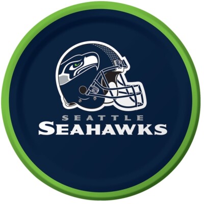 Seattle Seahawks Plates Lunch 7" RND 8CT | eBay