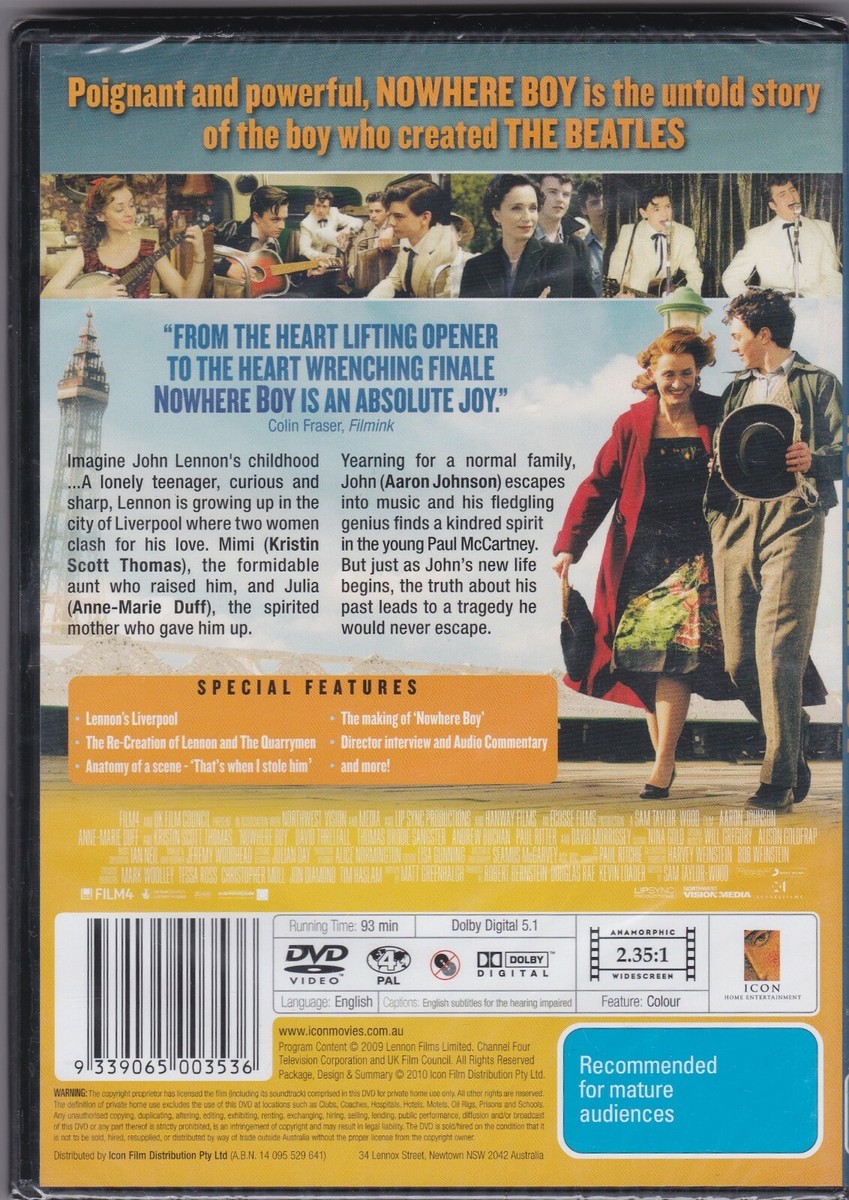 Nowhere Boy Dvd Cover