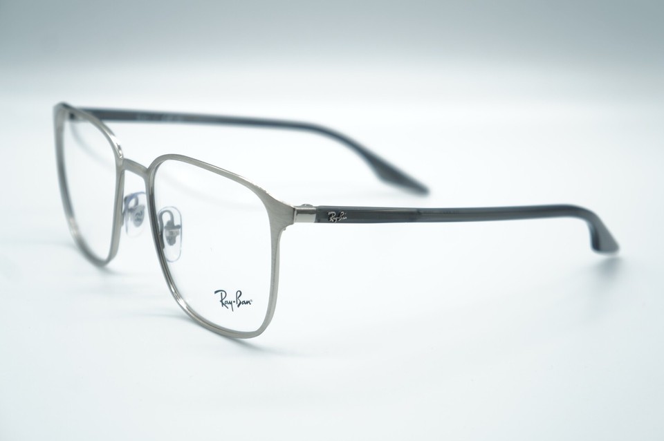 NEW RAY BAN RB 6512 2595 BRUSHED SILVER EYEGLASSES FRAME RX 54-19 | eBay