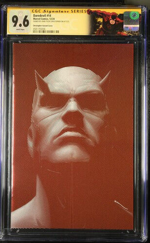 Daredevil #14 CGC SS 9.6 Signed by John Tyler Christopher JTC Red Foil ...
