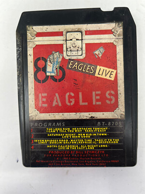 Eagles Eagles Live 8 Track Cartridge BT-8705 Used Vintage Untested ...