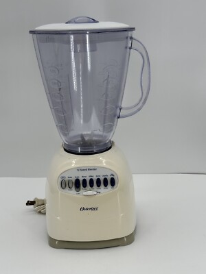 Vintage Oster Osterizer 12-Speed White Blender Working Glass Carafe ...