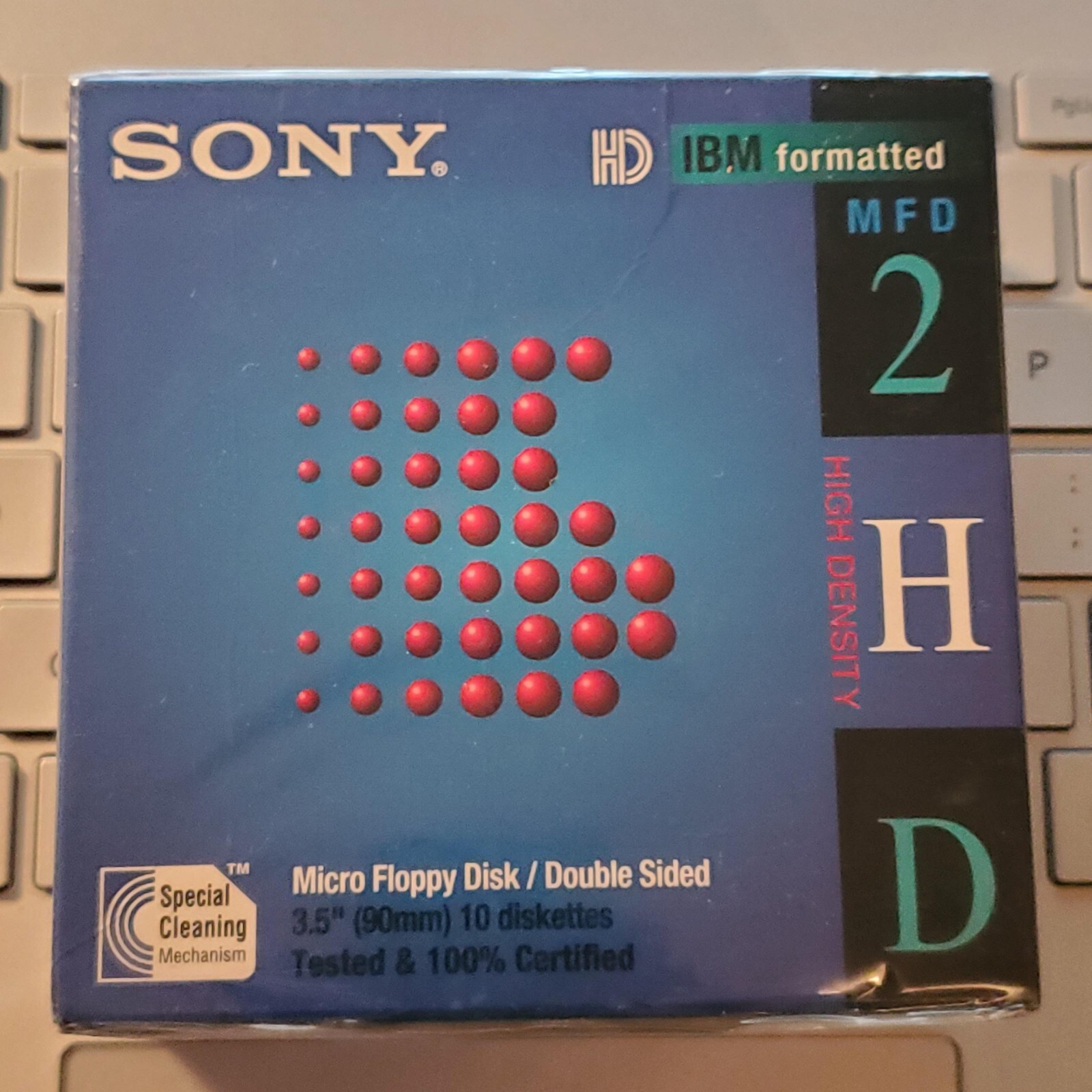 Sony 2HD Floppy Diskettes IBM Formatted 1.44 MB 3.5 Inch 10 Pack ...