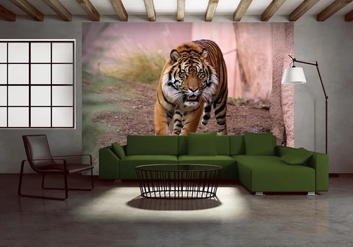 Tiger XL wall mural animal photo wallpaper wild cat 254x184 cm 100x72 ...