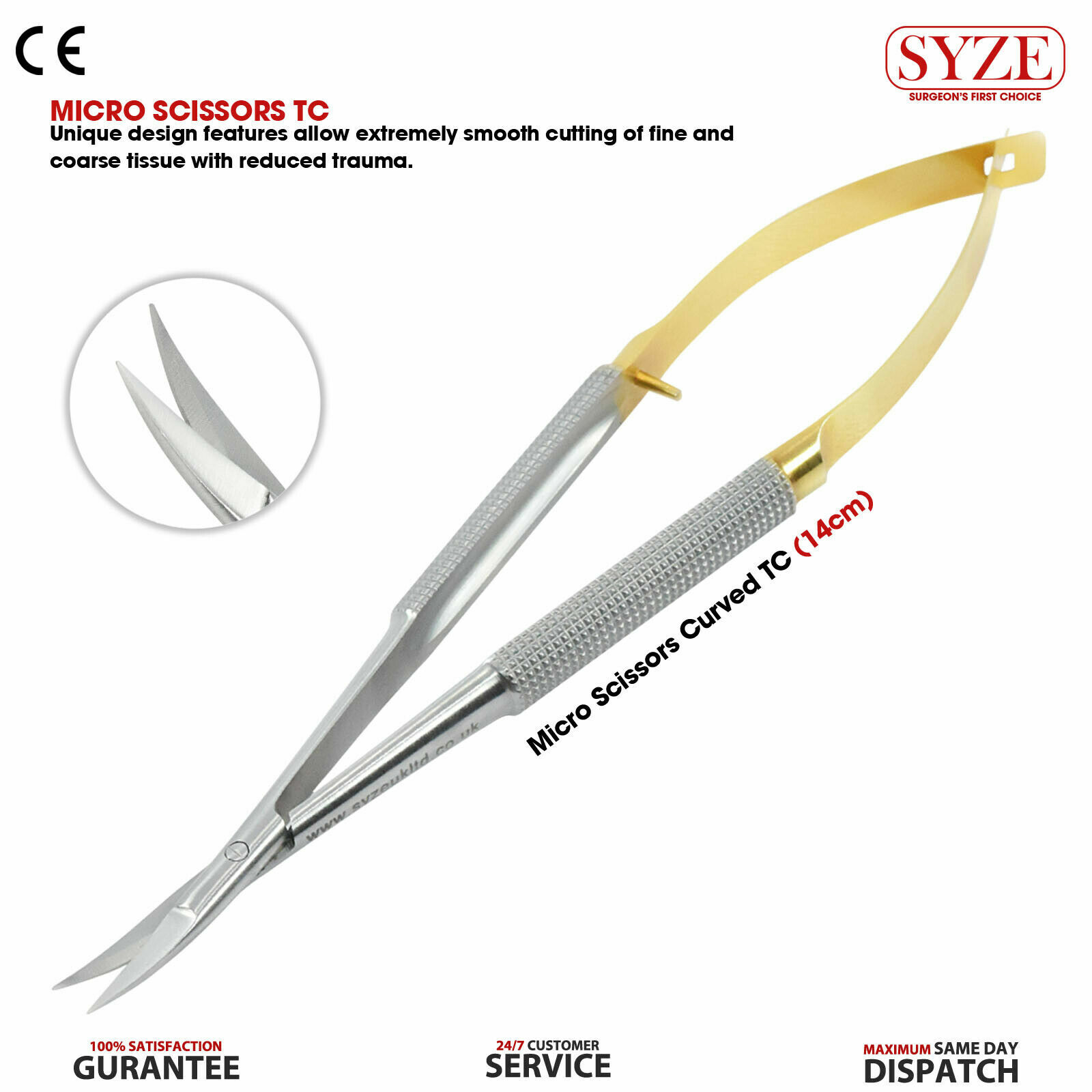 Range Of Micro Dissecting Spring Scissors Precision Surgical ...