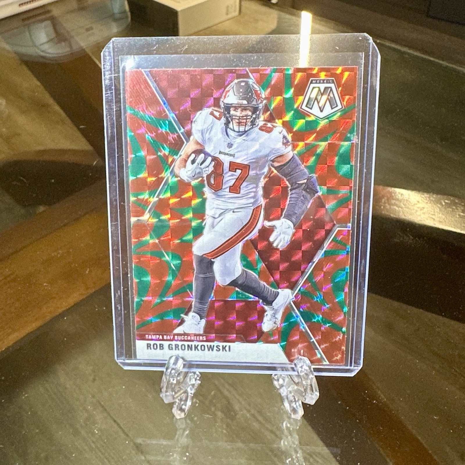 2020 Panini Mosaic - Rob Gronkowski #136 Reactive Green Mosaic Prizm | eBay