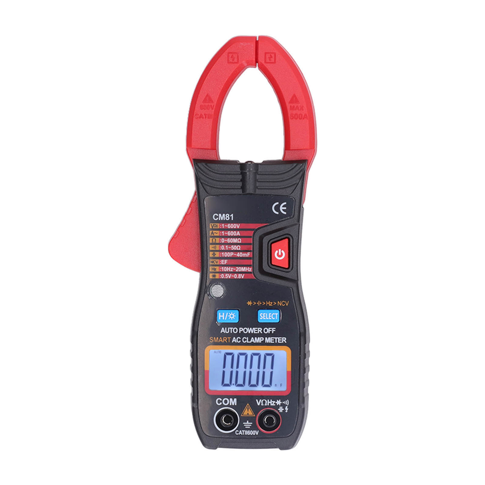 CM81 Clamp Meter Measures Voltage Current Capacitance Frequency ...