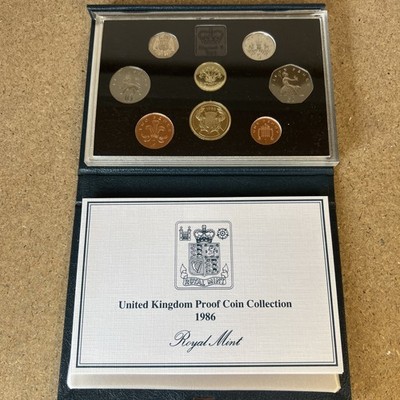 Royal Mint 1986 Proof Coin Year Set Great Britain, Case Included | eBay UK