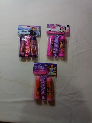 Set Of 3 Disney Jump Ropes 7 Feet Frozen Minnie Princess | eBay