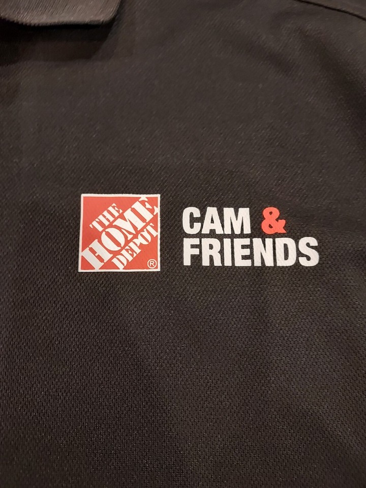 The Home Depot Cam & Friends Hardware Store Polo Shirt Men's Medium ...
