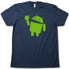 Android Eats Apple Super Soft Cotton T-Shirt FUNNY & Nerdy computer ...
