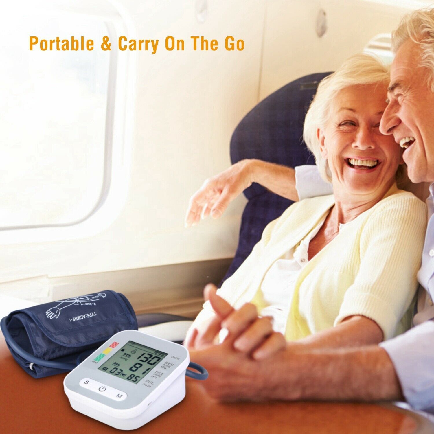 Upper Arm Blood Pressure Monitor Digital BP Cuff Machine Automatic ...