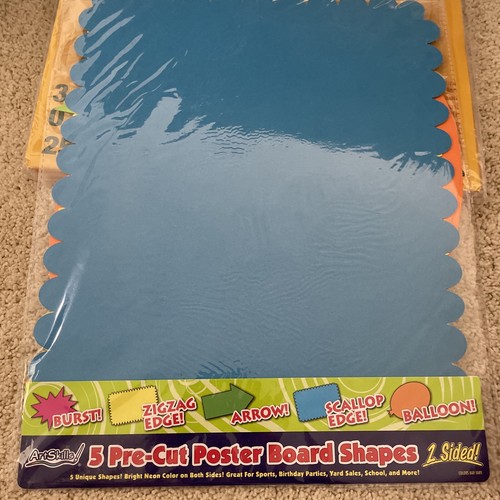 11" X 14" Poster Boards Shapes School Project Supplies Neon 5 672125013632| eBay