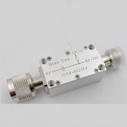 RF DC Block Bias Tee Feed with N Connectors 10MHz-6GHz Using Frequency ...
