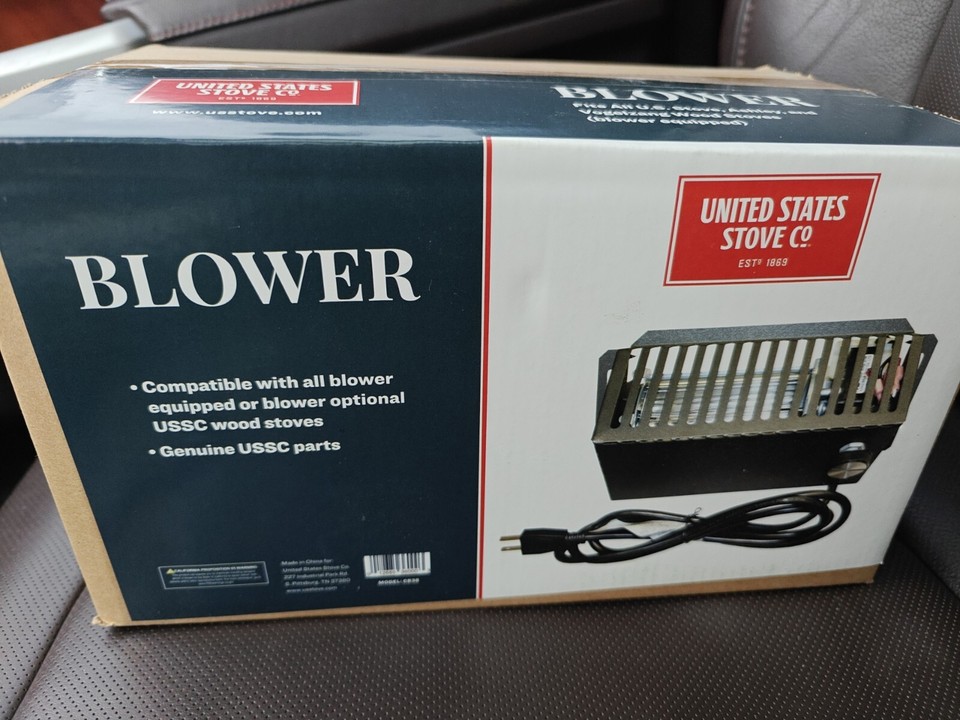 US Stove Co. USSC Black Wood Stove Blower Kit - Compatible All USSC ...