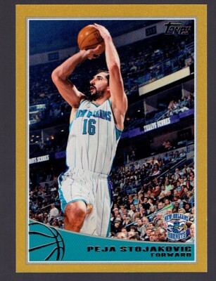 2009-10 Topps Peja Stojakovic Gold Parallel Basketball Card 1530/2009 ...