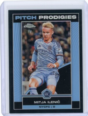 Mitja Ilenic 2023 Topps Chrome MLS Pitch Prodigies black refractor RC ...