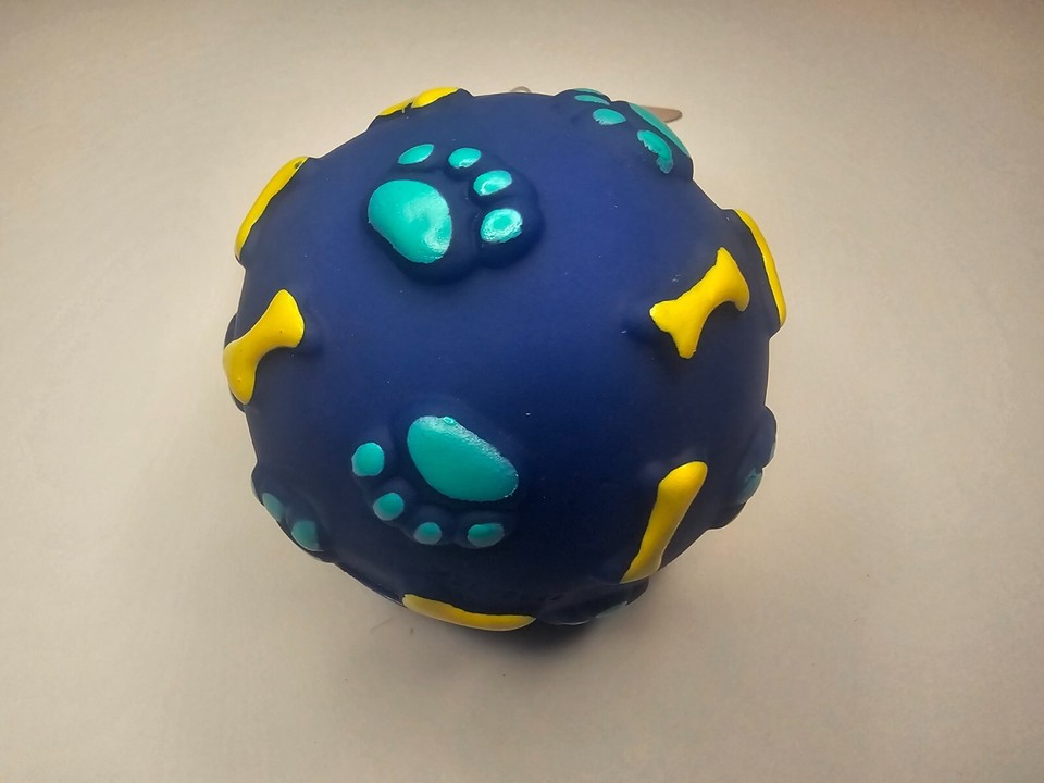 Coastal Pet Rascals Latex Bone Paws Ball Dog Toy, 3" (Blue) | eBay