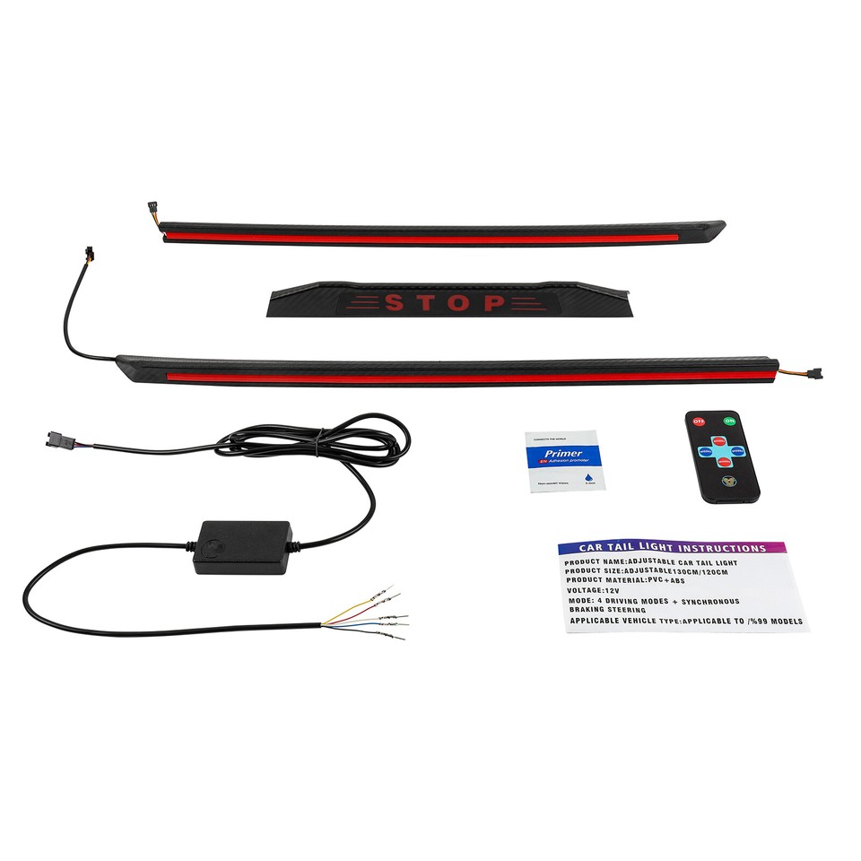 Carbon 50'' LED Car Tail Brake Light Bar Strip Trim Adjustable For ...