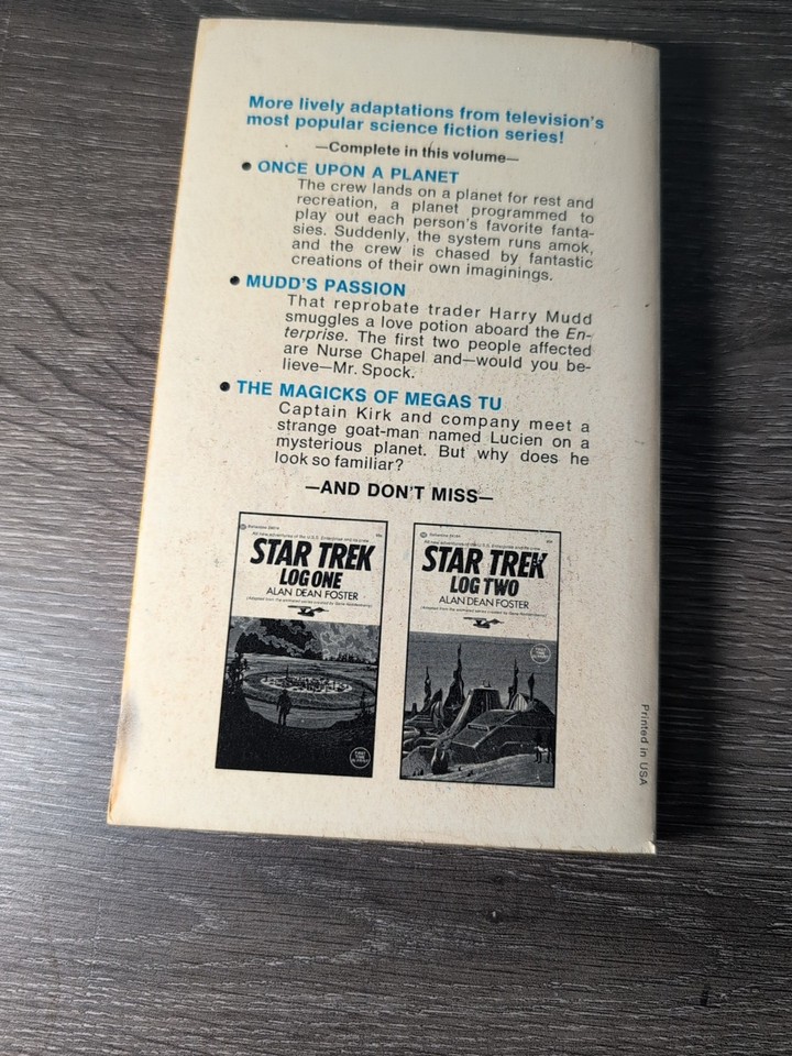 Star Trek Log Three by Alan Foster (1975, Mass Market) 9780345250445| eBay