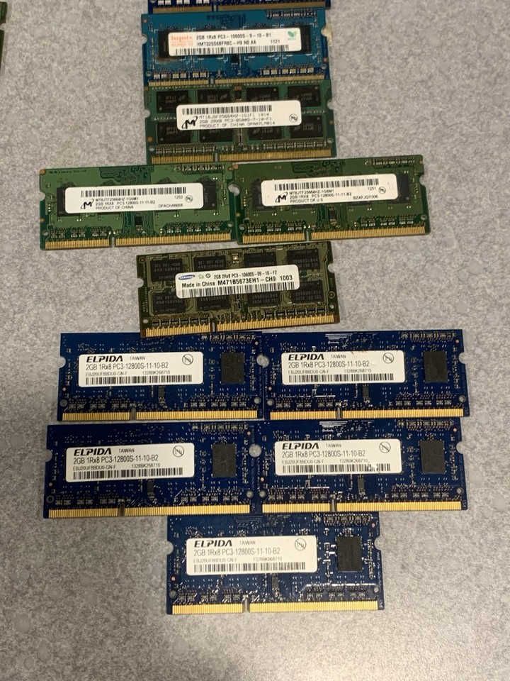 Bulk Lot Of 70 Ram Memory Sticks Untested 512mb, 1GB, 2GB | eBay